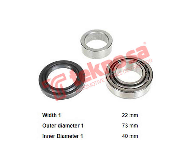 Wheel Bearing Kit - K-176-IKE (Teknosa) | Top-Rated Vehicle Accessories ...