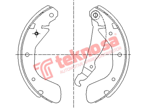 BRAKE SHOES - OPT557PB (OPTIMA) (OPTIMA) | Top-Quality Vehicle Parts