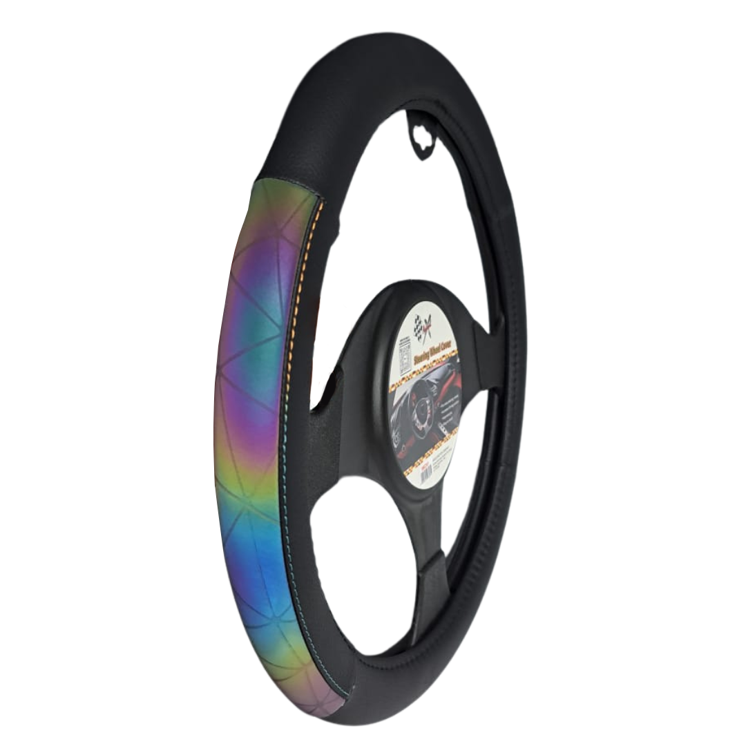 Iridescent Reflective Photosensitive Steering Wheel Cover