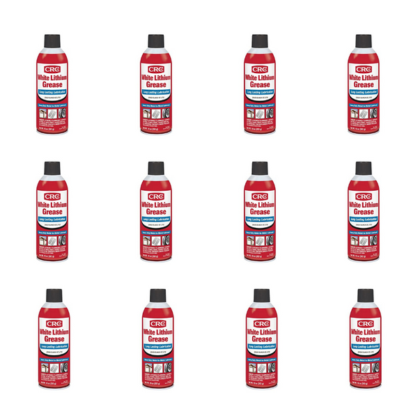 CRC White Lithium Grease 283 gram Aerosol (Quantity: 12)