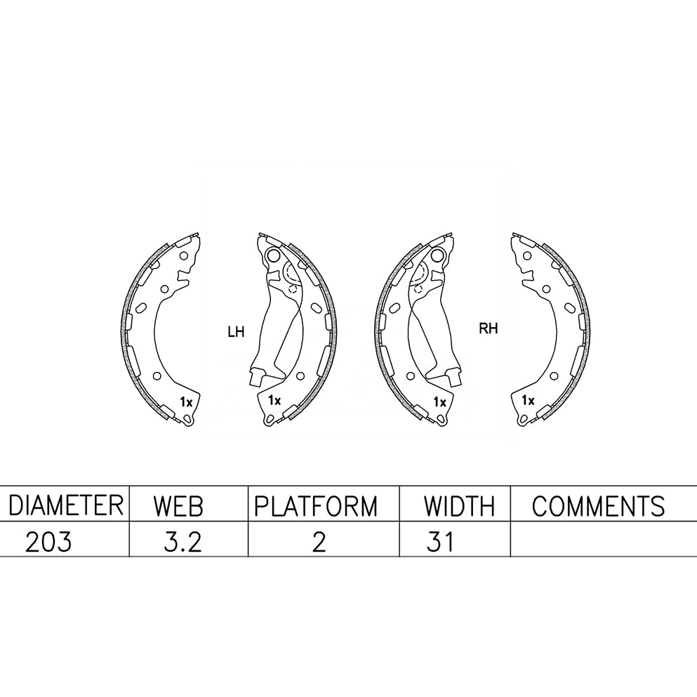 Brake Shoes - Ate1052Bs (Ate) For Sale