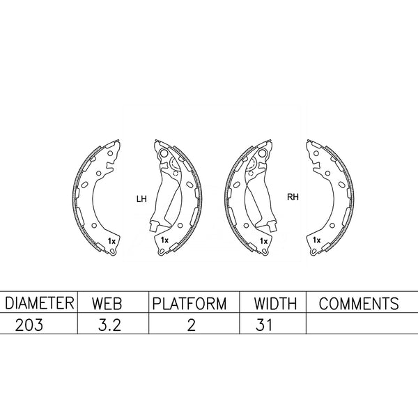 Brake Shoes - Ate1052Bs (Ate) For Sale