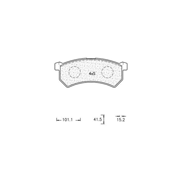 Brake Pad Set - Ate1268 (Ate) For Sale