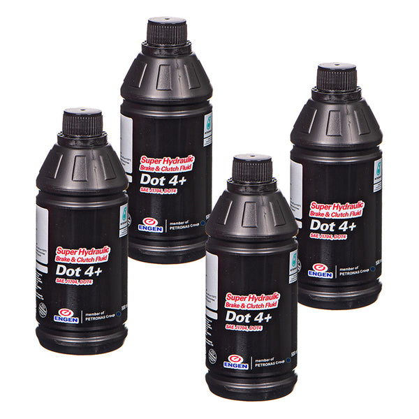 ENGEN SUPER HYDRAULIC BRAKE & CLUTCH FLUID DOT 4+ (500ML X 4)