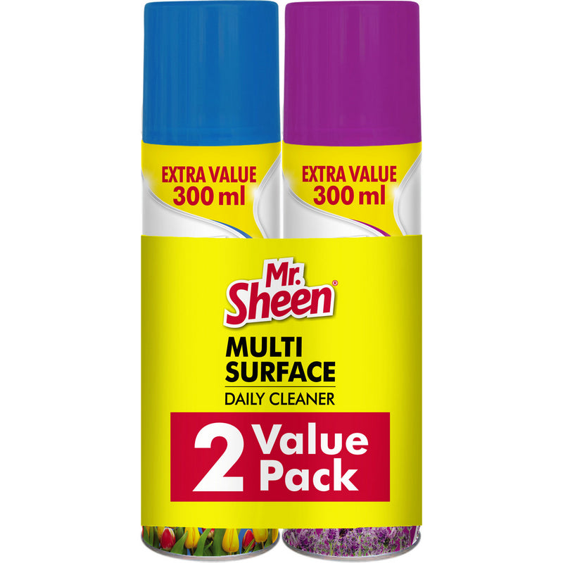 Mr Sheen Multi Surface Cleaner Value Pack-300Ml X 2 For Sale