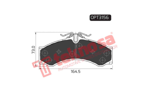 Brake Pad Set - Opt3156 (Optima) | Top-Rated Vehicle Accessories at ...