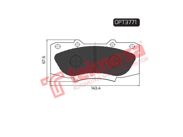 Brake Pad Set - Opt3771 (Optima) | Top-Rated Vehicle Accessories at ...