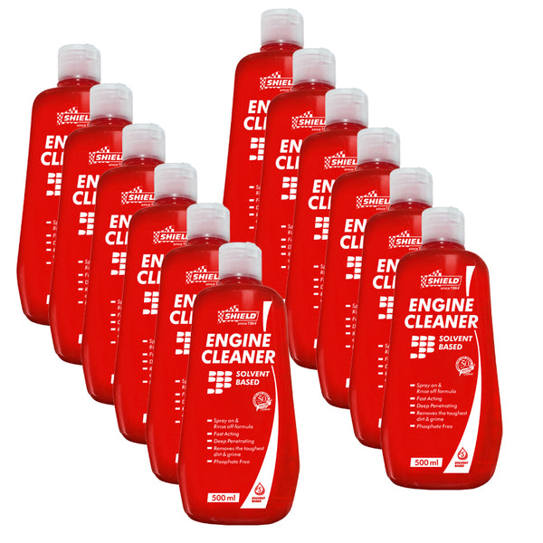 Shield - Engine Cleaner Solvent Based Liquid -500Ml (Pack Size: 12 ...