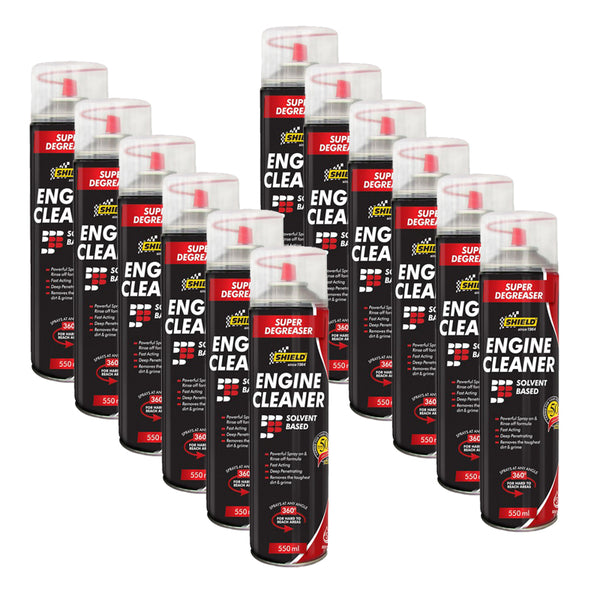 Shield - Solvent Based Engine Cleaner- 550Ml Aerosol (Pack Size: 12 ...